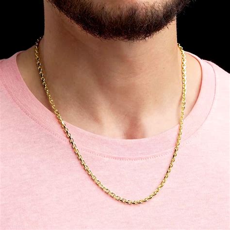 Solid Gold Cable Chain 10k 14k The Gold Gods