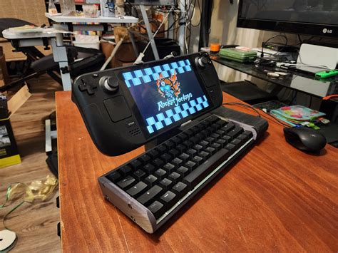 This 3d Printed Steam Deck Keyboard With Mount And Integrated Power R Unexpectedsteamdeck