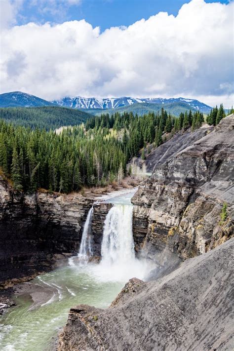 Different Views Of Ram Falls Ram Falls Provincial Park Alberta Canada