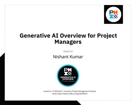 Completed Generative Ai For Project Managers Course Nishant Kumar Posted On The Topic Linkedin