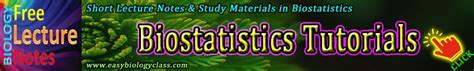 Biostatistics Notes Questions Answers EasyBiologyClass