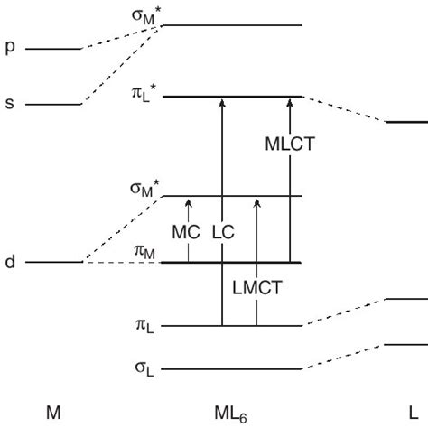 Molecular Orbital Diagram Representing Various Types Of Electronic Download Scientific
