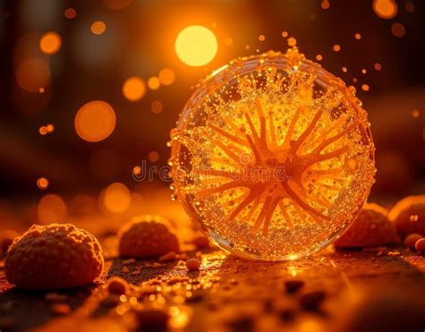 A Droplet Of Water Containing Unseen Bacteria A Macro Image Of A