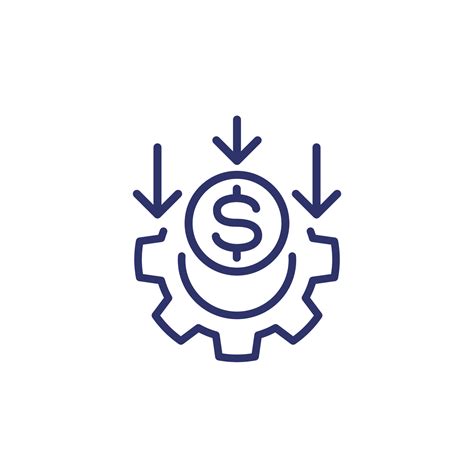 Cost Reduction Money Line Icon 10702732 Vector Art At Vecteezy