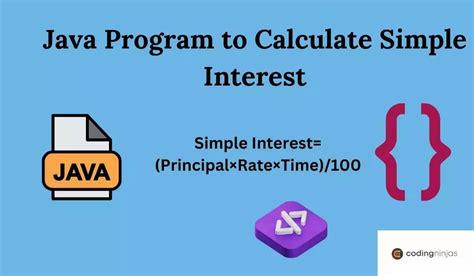 simple interest program in java code and example naukri code 360