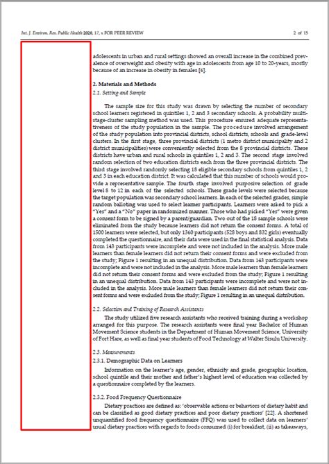 Mdpi Journals Template Journal Templates
