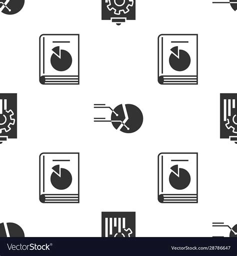 set clipboard with graph chart pie chart vector image