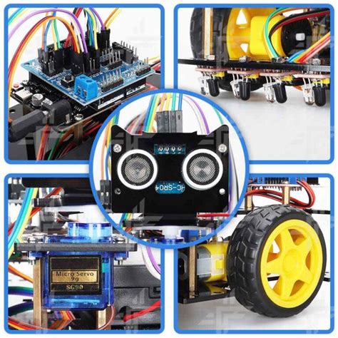 4wd Obstacle Avoiding Using Ultrasonic And Ir Sensor Smart Robot Car