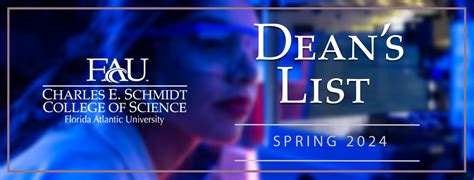 Dean's List Spring 2024 | Florida Atlantic University