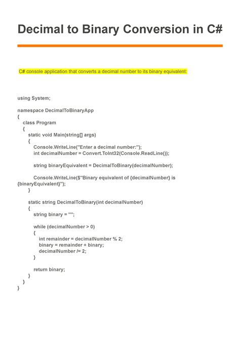 Decimal To Binary Conversion In Visual Studio Code Use The Terminal To Navigate To The