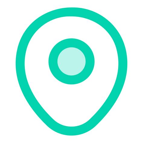 Pin Map Generic Outline Color Icon