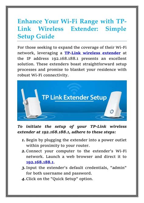 PPT Enhance Your Wi Fi Range With TP Link Wireless Extender Simple Setup Guide PowerPoint