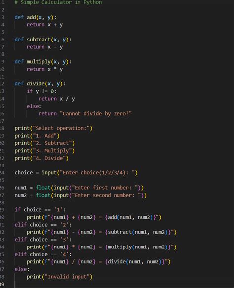 Simple Calculator Using Python Devpost