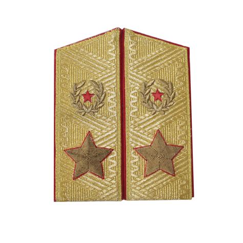 Soviet Army General Parade Overcoat Shoulder Boards Since 1974