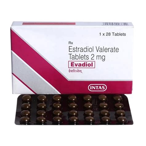 Evadiol 2mg Tablet Effective Estrogen Therapy For Women