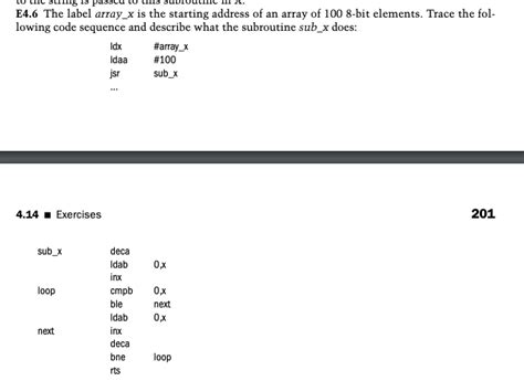 Solved E46 The Label Array X Is The Starting Address Of An
