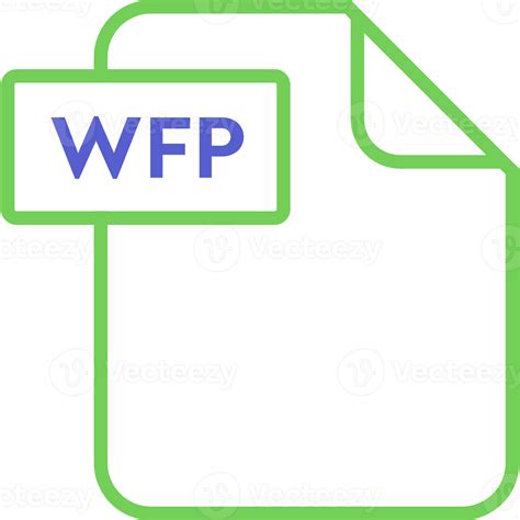 Wfp File Format Icon Rounded Shapes Outline 57912841 Png