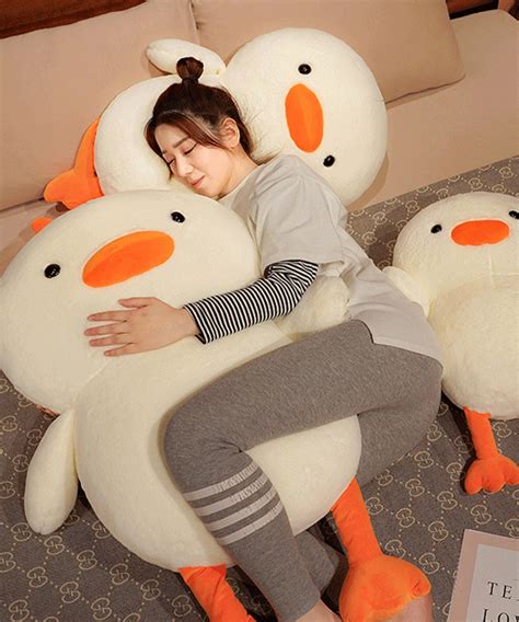 주문폭주 당일출고 뚠실샵 왕귀여운 대왕 아기 오리 날개 인형 의자 등받이 쿠션 방석 베개 애착인형 여자 집들이 친구 선물