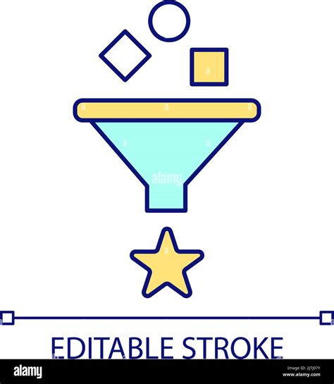 Sorting Information Rgb Color Icon Stock Vector Image And Art Alamy