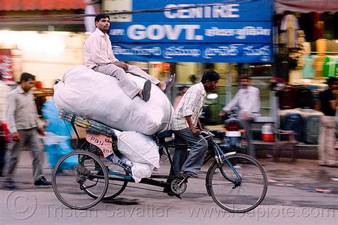 Cycle Rickshaw With Freight Load Delhi India