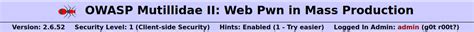 mutillidae sqli bypass authentication login