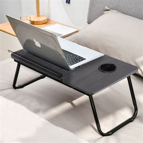 Adjustable Laptop Bed Desk With Cup Holder
