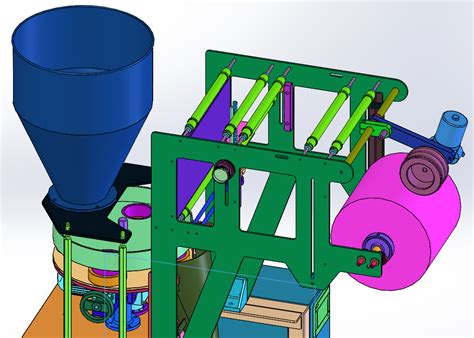 立式包装机（气动包装机） Solidworks 2016 模型图纸下载 懒石网