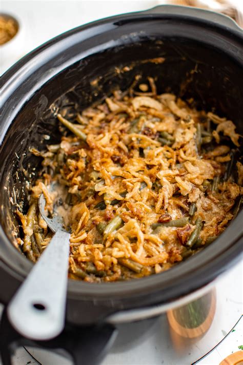 Crockpot Green Bean Casserole The Novice Chef