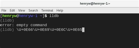 Characters Turn Into Unicode In Gnome Terminal With Lldb Super User