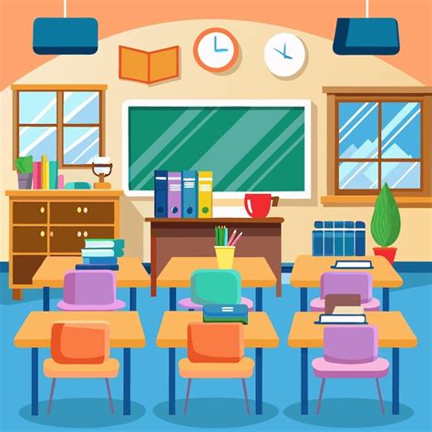 Classroom Clock Vectors And Illustrations For Free Download