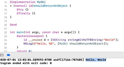 Objective C Obj C Method Without Return Statement Compiles If It