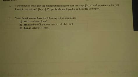 Solved Problem We Want To Find The Roots Of The Chegg
