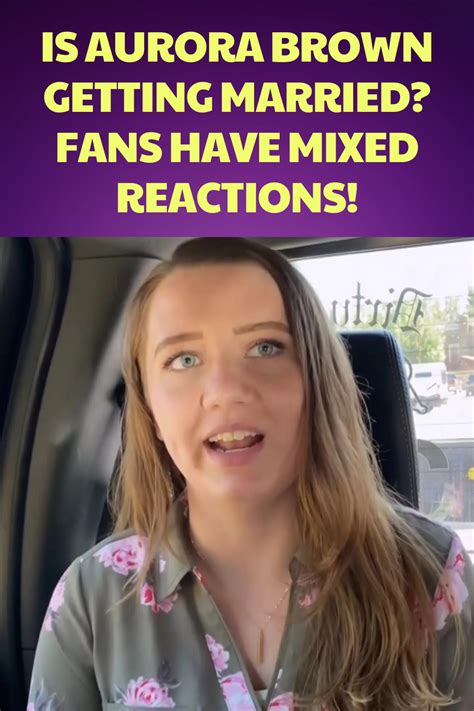 Best Sister Wives Is Aurora Brown Getting Married Fans Have Mixed Reactions Artofit