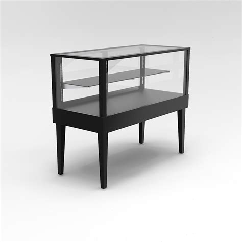 Jewelry Vision Straight Leg Rectangle Horizontal Display Case Display Cases Showcases