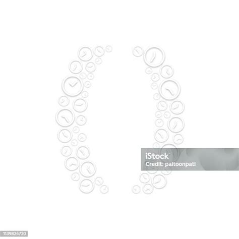 알파벳 설정 문자 구두점 괄호 시계 셔플 패턴 시간 시스템 개념 디자인 그림 흰색 배경에 고립 벡터 Eps 10 0명에 대한 스톡 벡터 아트 및 기타 이미지 Istock