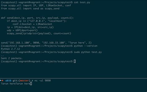 Python Scapy Spoofing Udp Packet Error Stack Overflow