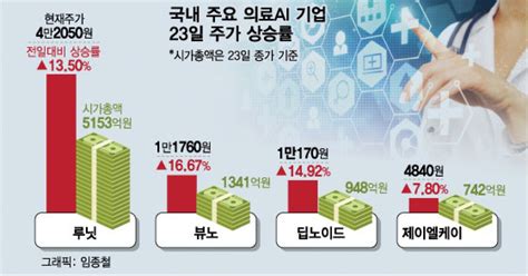 루닛이 이끄는 의료ai 나란히 주가 급등돈 벌 시간이 다가온다