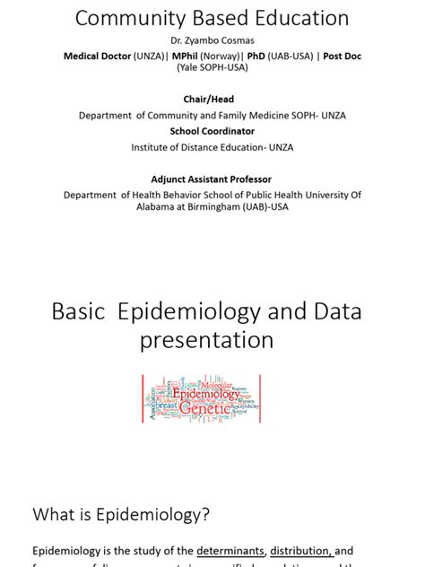 Introduction To Epidemiology And Data Presentation Pdf Epidemiology Histogram