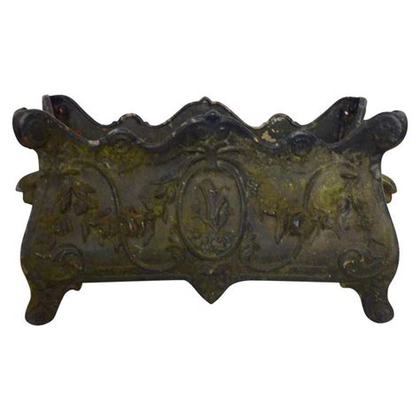 Antique Rectangular Cast Iron Planters Circa 1900 For Sale At 1stdibs