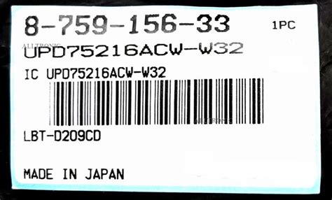 Genuine Audio Microp Microprocessor Ic Upd75216acw W32 Dip64 Nec