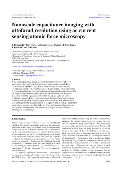 Pdf Nanoscale Capacitance Imaging With Attofarad Resolution Using Ac