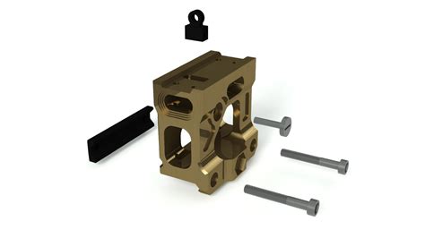 Stl File Unity Fast Mount For Micro T2t2 Dot Sight 🔫・3d Print Model To