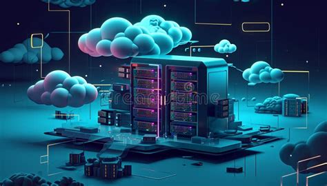 Concept Of Safe Cloud Storage Illustration Stock Illustration Illustration Of Safe Gadget