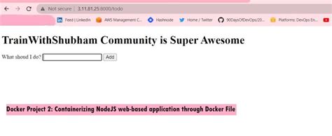 Neha Bhardwaj On Linkedin Docker Project 2 Containerizing Nodejs Web