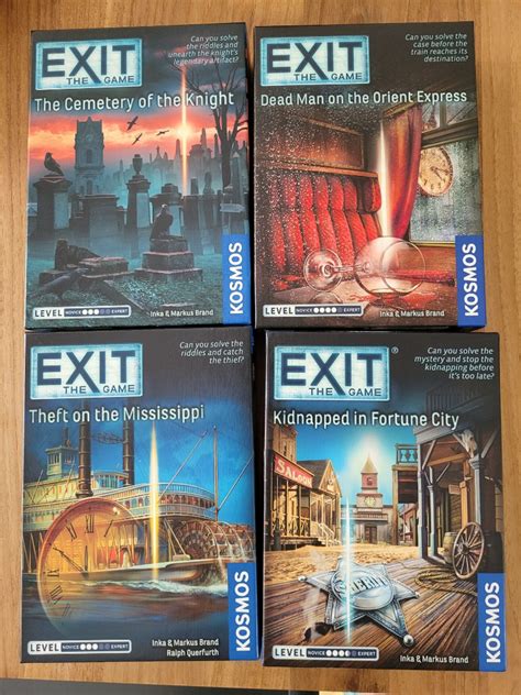 Exit The Game 4 Sets Hobbies And Toys Toys And Games On Carousell