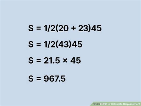 How To Calculate Displacement With Pictures WikiHow
