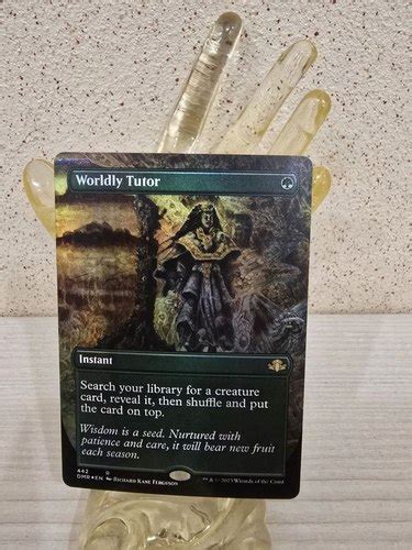 аукцион на лот Worldly Tutor Borderless Foil 442 Dominaria Remastered