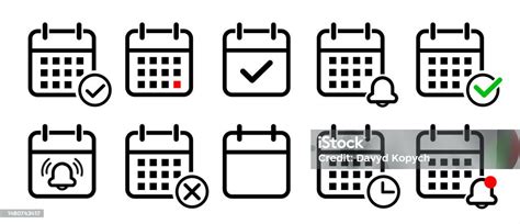 칼렌더 아이콘입니다 달력 플래너 아이콘 컬렉션입니다 알림 주최자 이벤트 표지판 일정 알림 아이콘입니다 사업 계획 일정 벡터 아이콘입니다 0명에 대한 스톡 벡터 아트 및 기타