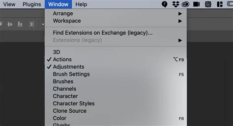 Extensions Legacy Menu Grayed Out In Photoshop Version Infinite Tools