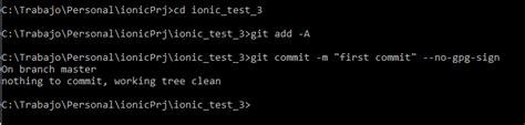 How To Commit Push Ionic 3 Blank To My Github Repository Stack Overflow